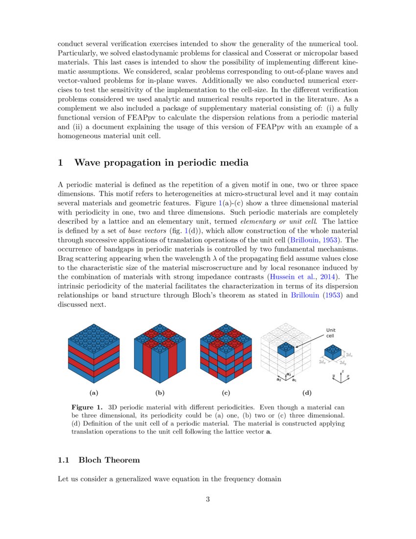 A General Purpose Element Based Approach To Compute Dispersion
