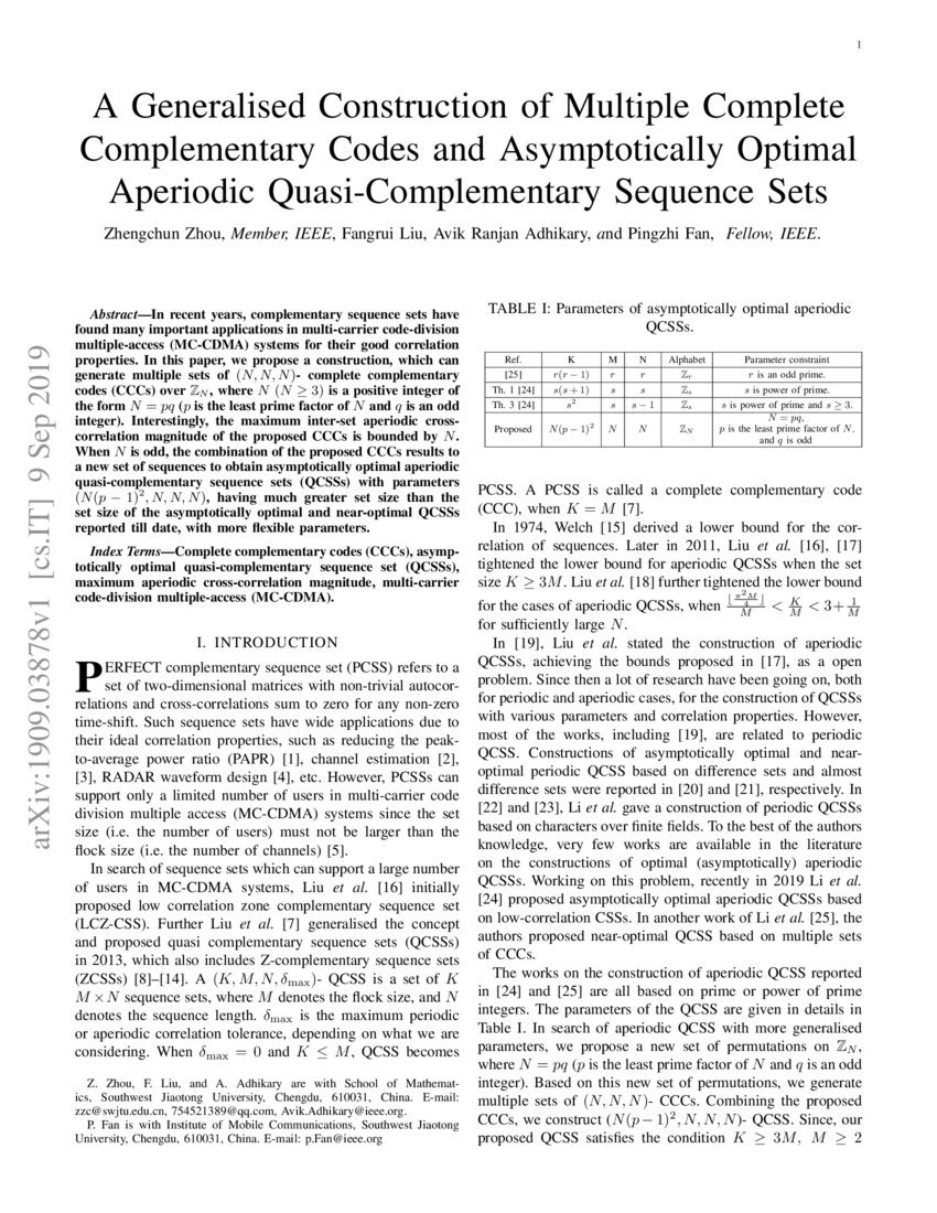 A Generalised Construction Of Multiple Complete Complementary Codes And Asymptotically Optimal 