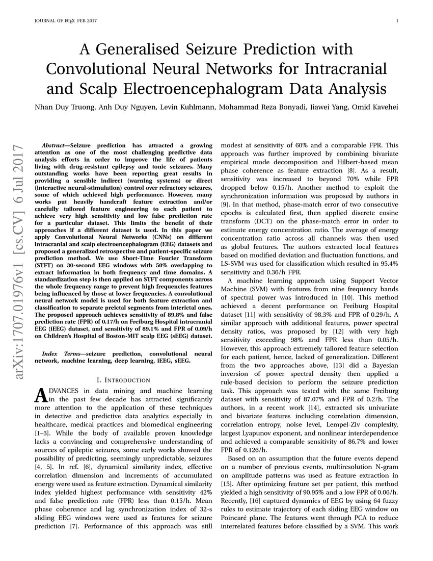 A Generalised Seizure Prediction With Convolutional Neural Networks For Intracranial And Scalp