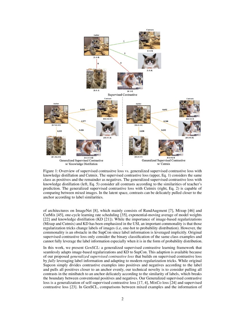 A Generalized Supervised Contrastive Learning Framework | DeepAI