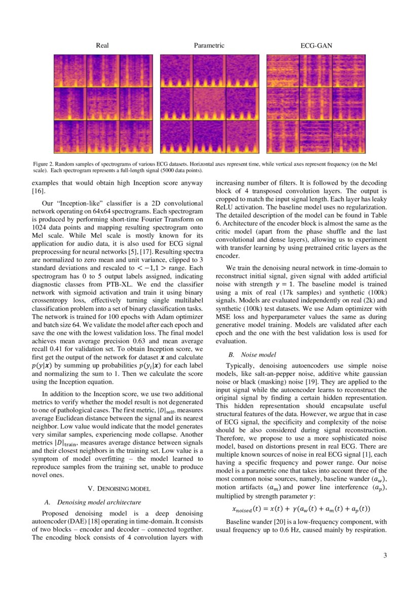 A Generative Adversarial Approach To ECG Synthesis And Denoising | DeepAI