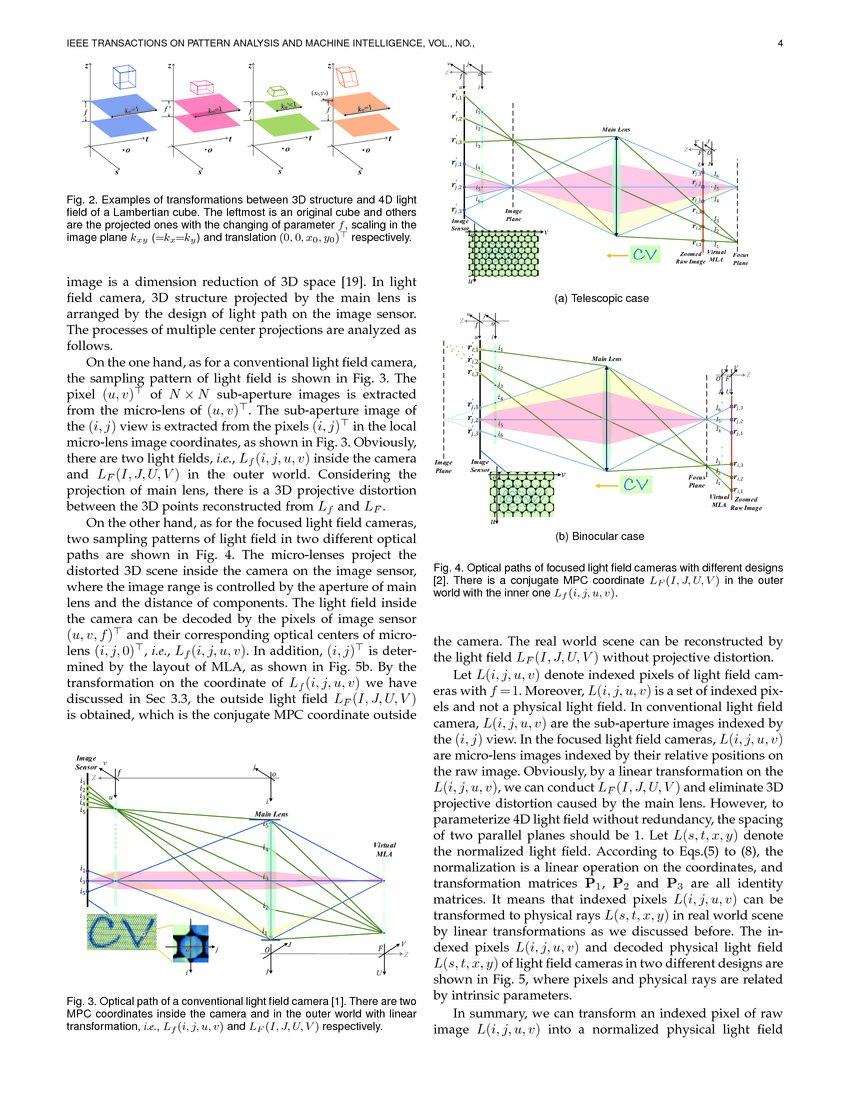 A Generic Multi Projection Center Model And Calibration Method For Light Field Cameras Deepai