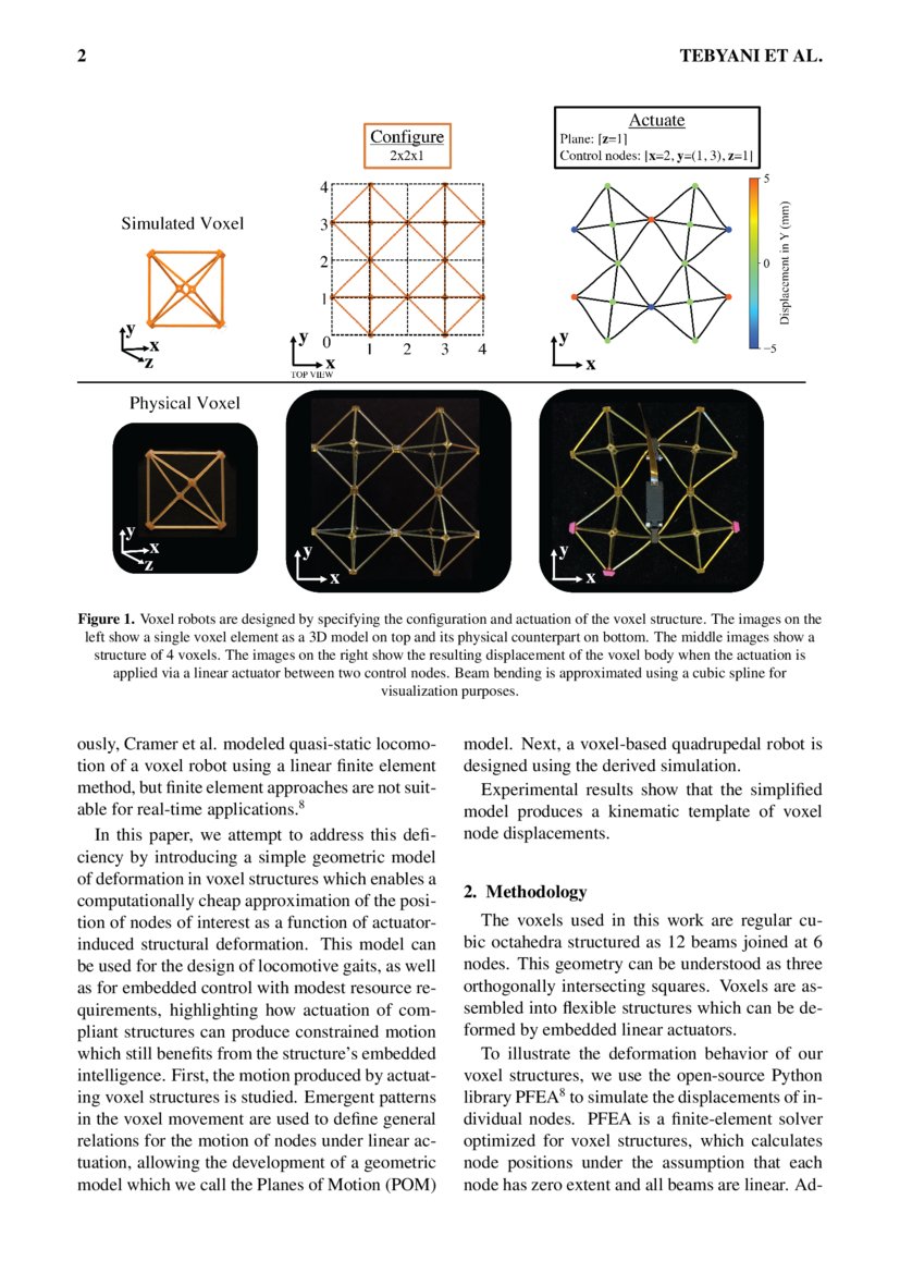 A Geometric Kinematic Model for Flexible Voxel-Based Robots | DeepAI