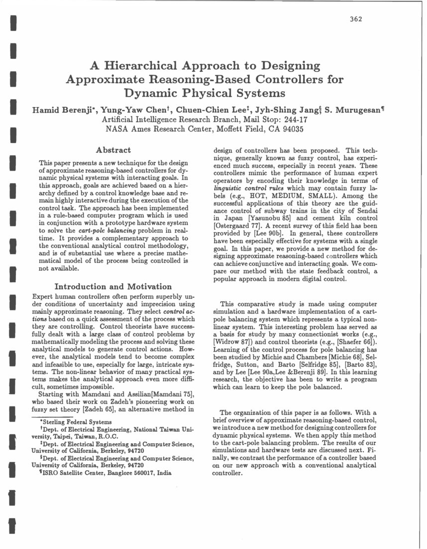 A Hierarchical Approach to Designing Approximate Reasoning-Based ...
