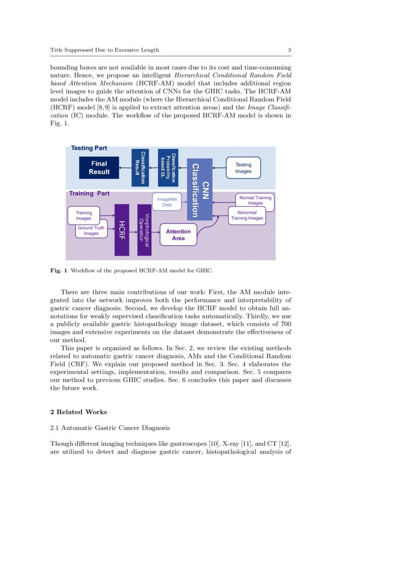 A Hierarchical Conditional Random Field-based Attention Mechanism Approach for Gastric ...