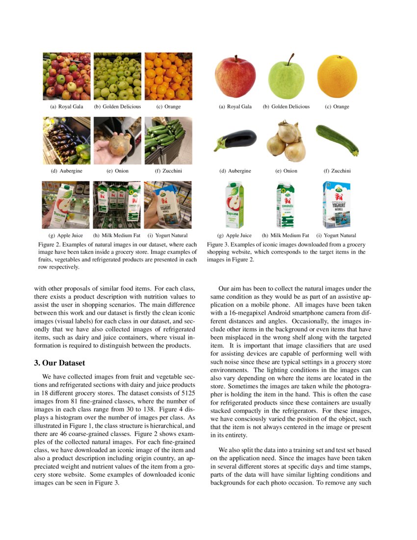 A Hierarchical Grocery Store Image Dataset with Visual and Semantic ...