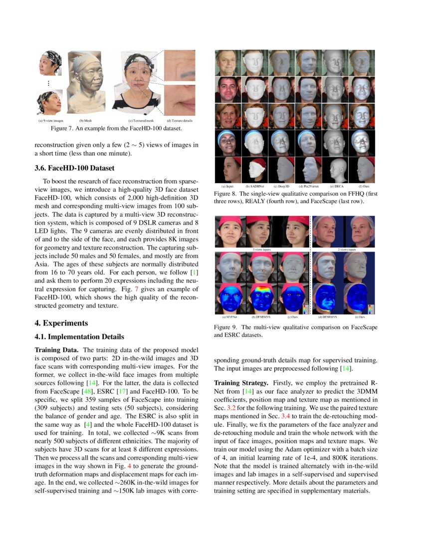 A Hierarchical Representation Network For Accurate And Detailed Face