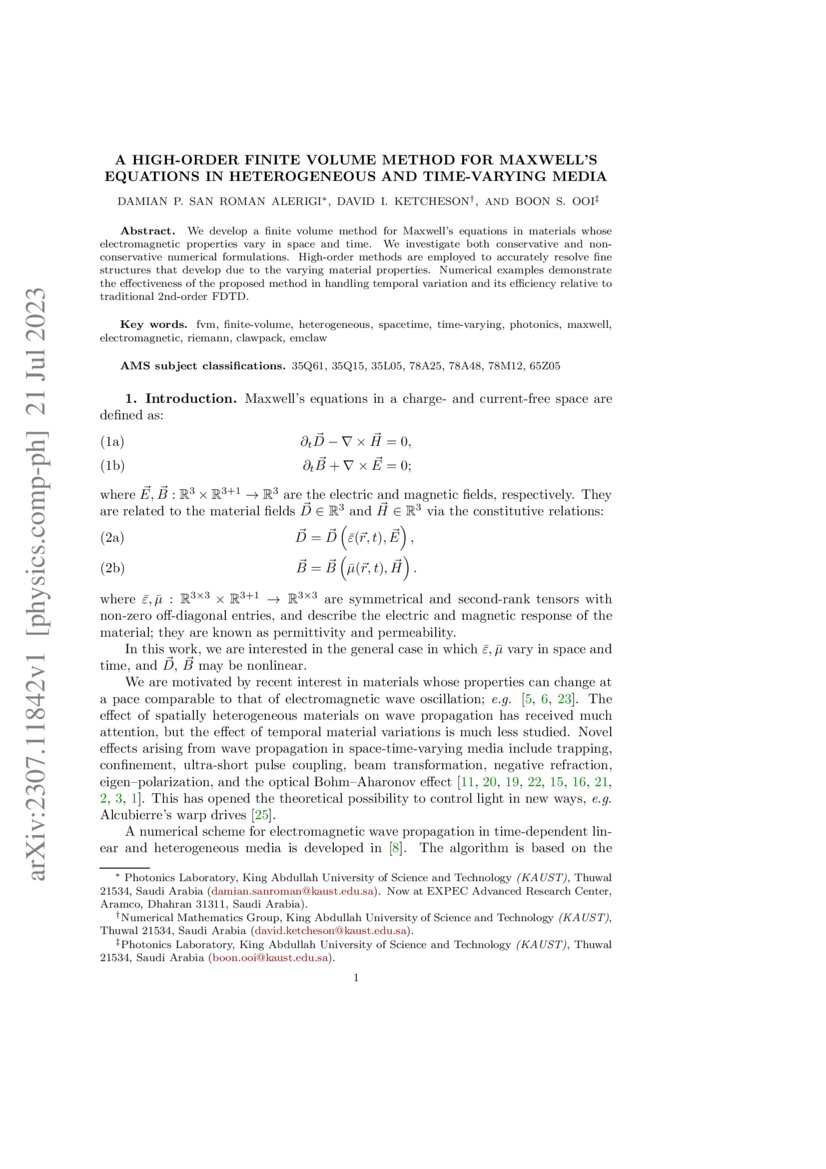 A High Order Finite Volume Method For Maxwells Equations In