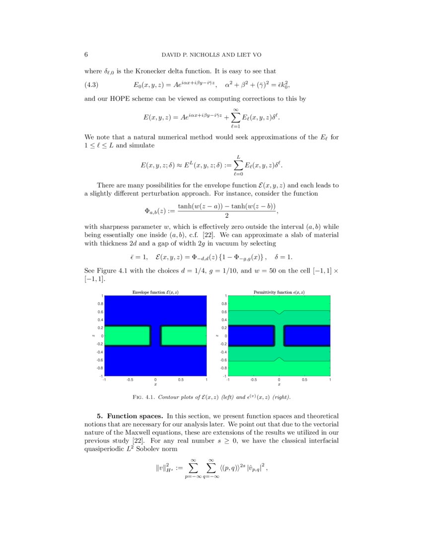 A High-Order Perturbation of Envelopes (HOPE) Method for Vector Electromagnetic Scattering by ...