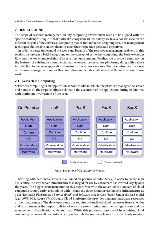 A Holistic View on Resource Management in Serverless Computing Environments: Taxonomy and Future ...