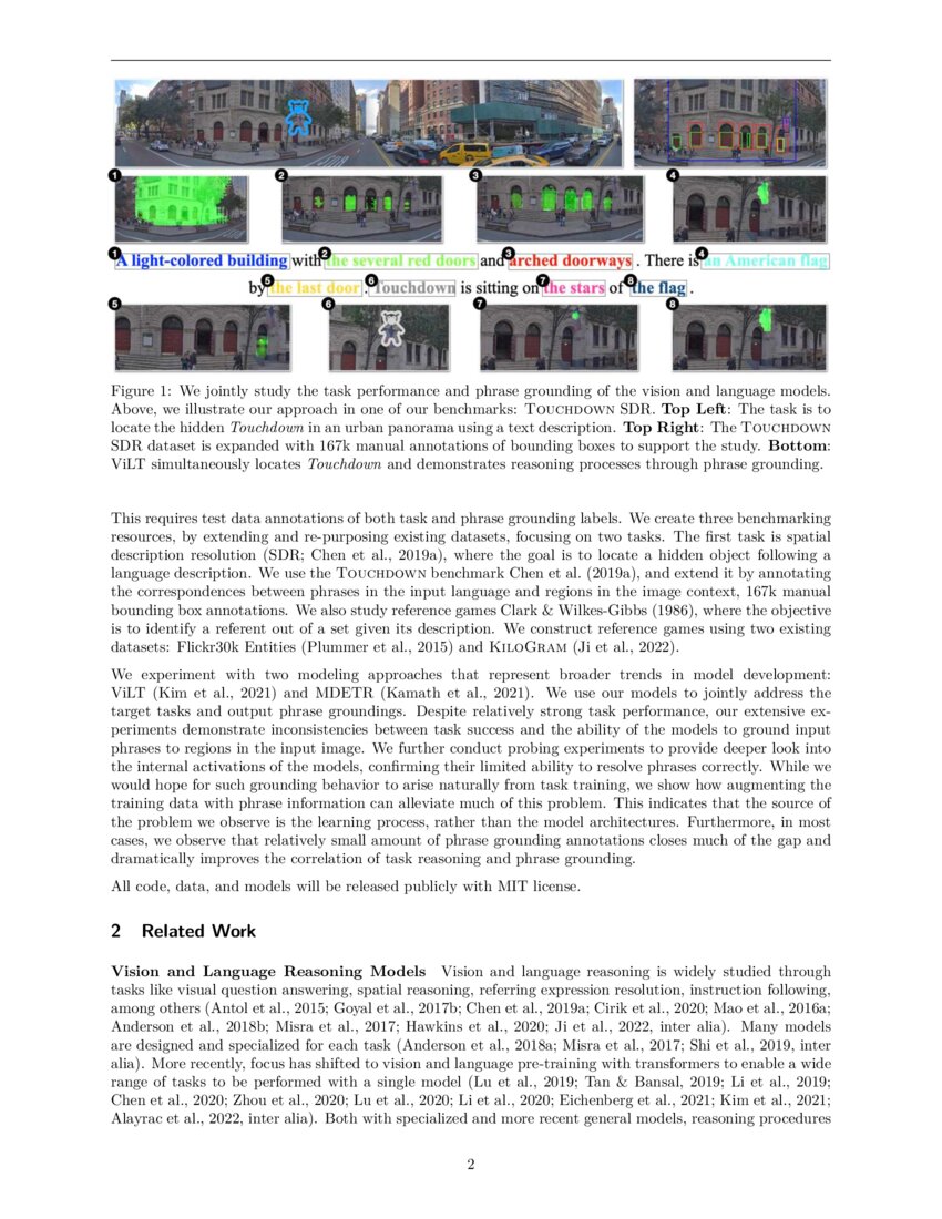 A Joint Study of Phrase Grounding and Task Performance in Vision and ...