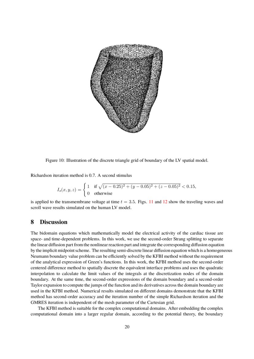 A Kernel-free Boundary Integral Method for the Bidomain Equations | DeepAI