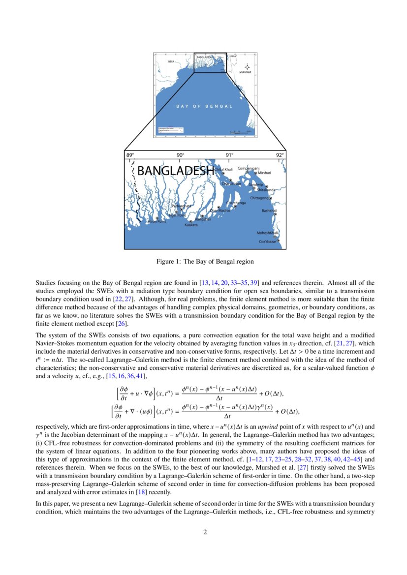 A two-step Lagrange-Galerkin scheme for the shallow water equations ...