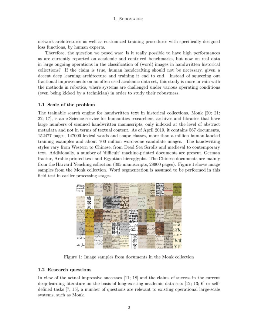A large-scale field test on word-image classification in large ...