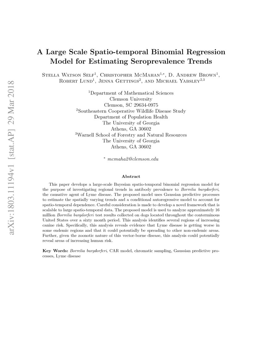A Large Scale Spatio Temporal Binomial Regression Model For Estimating Seroprevalence Trends