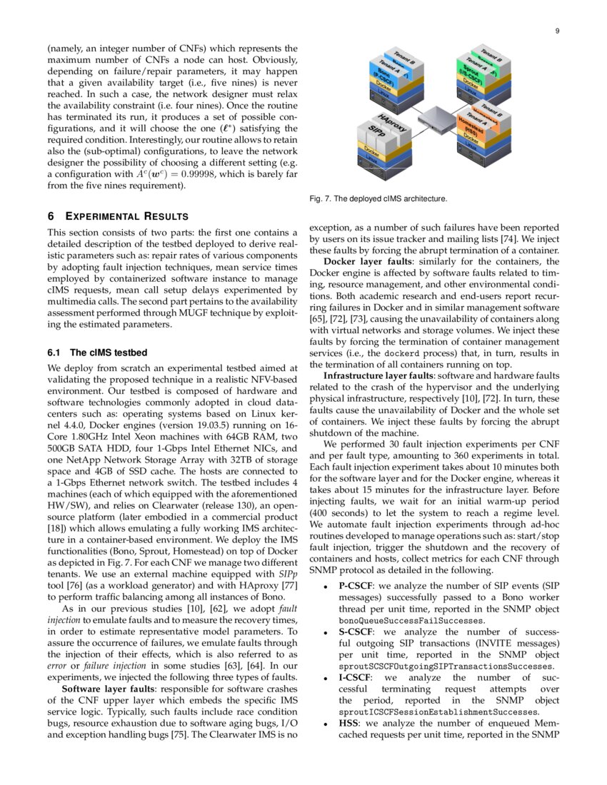 A Latency-driven Availability Assessment for Multi-Tenant Service Chains | DeepAI