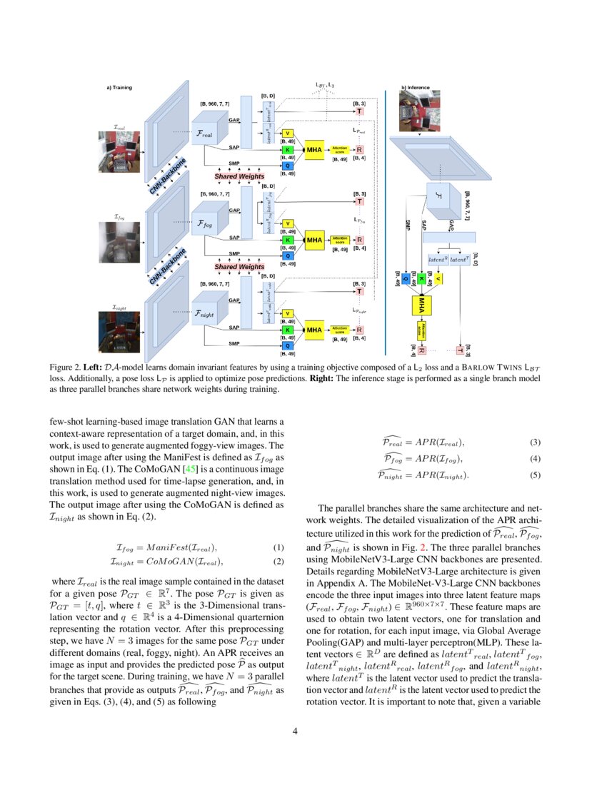 A Lightweight Domain Adaptive Absolute Pose Regressor Using Barlow Twins Objective | DeepAI