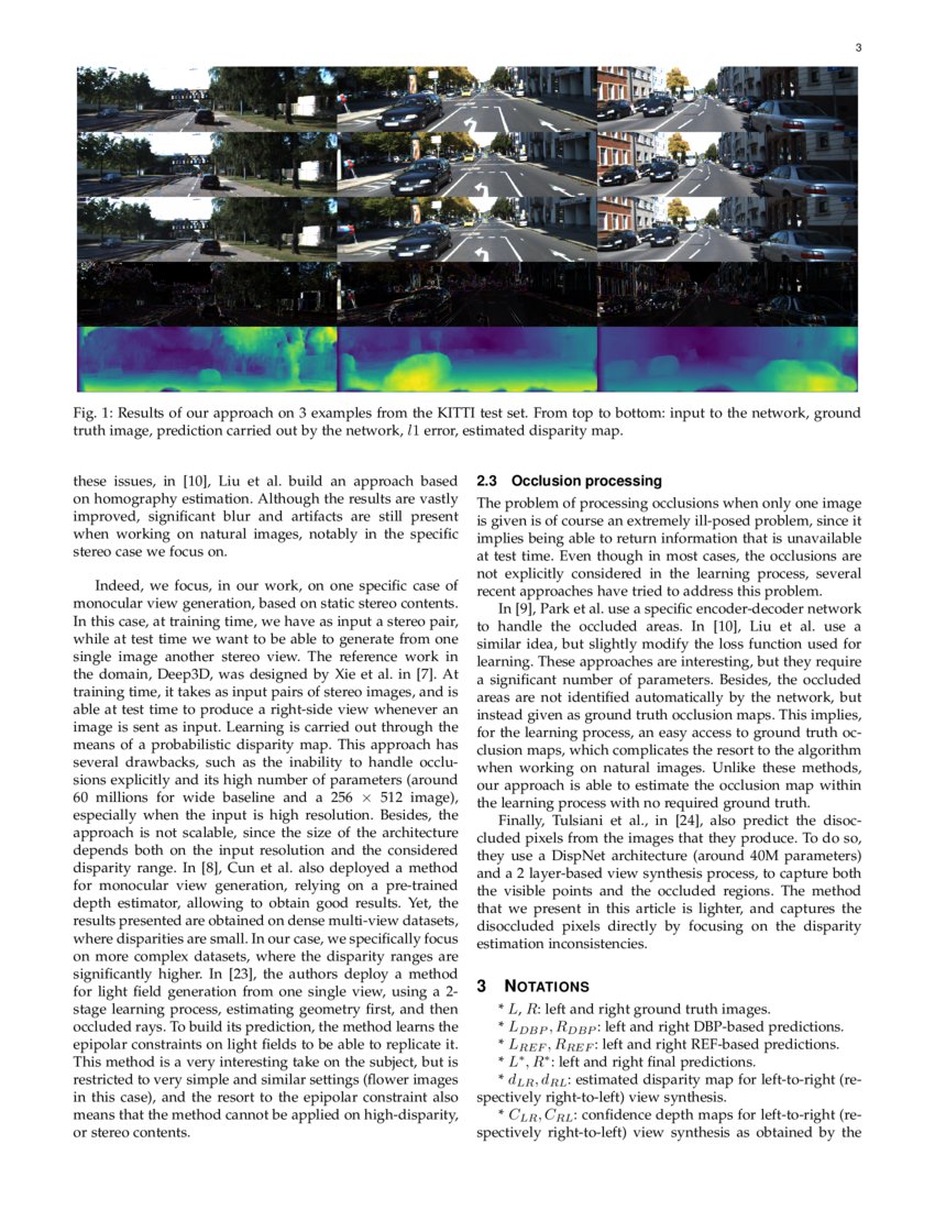 A Lightweight Neural Network For Monocular View Generation With