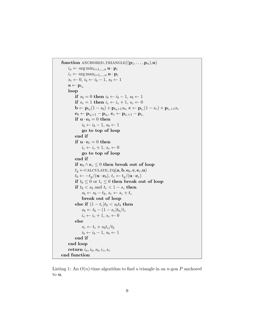 A linear-time algorithm for the maximum-area inscribed triangle in a convex polygon | DeepAI