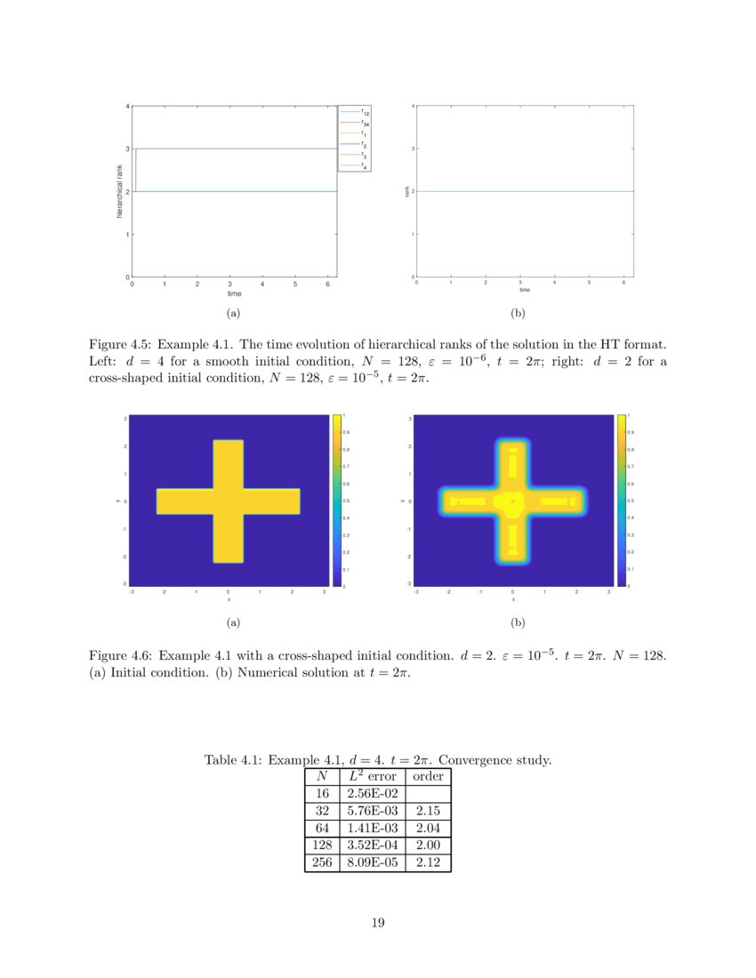 A Low Rank Tensor Representation of Linear Transport and Nonlinear ...