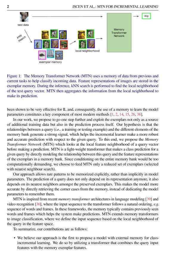 A Memory Transformer Network for Incremental Learning | DeepAI A Memory Transformer Network for Incremental Learning | DeepAI