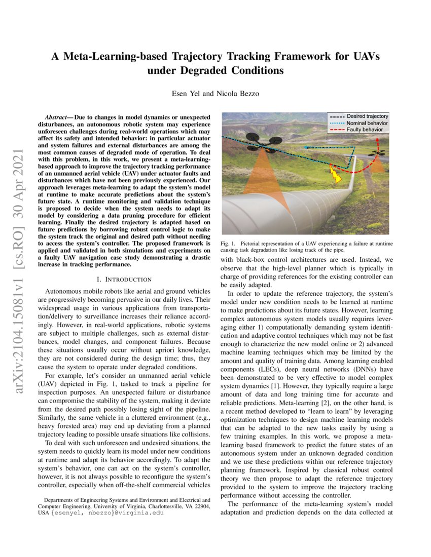 A Meta-Learning-based Trajectory Tracking Framework for UAVs under ...
