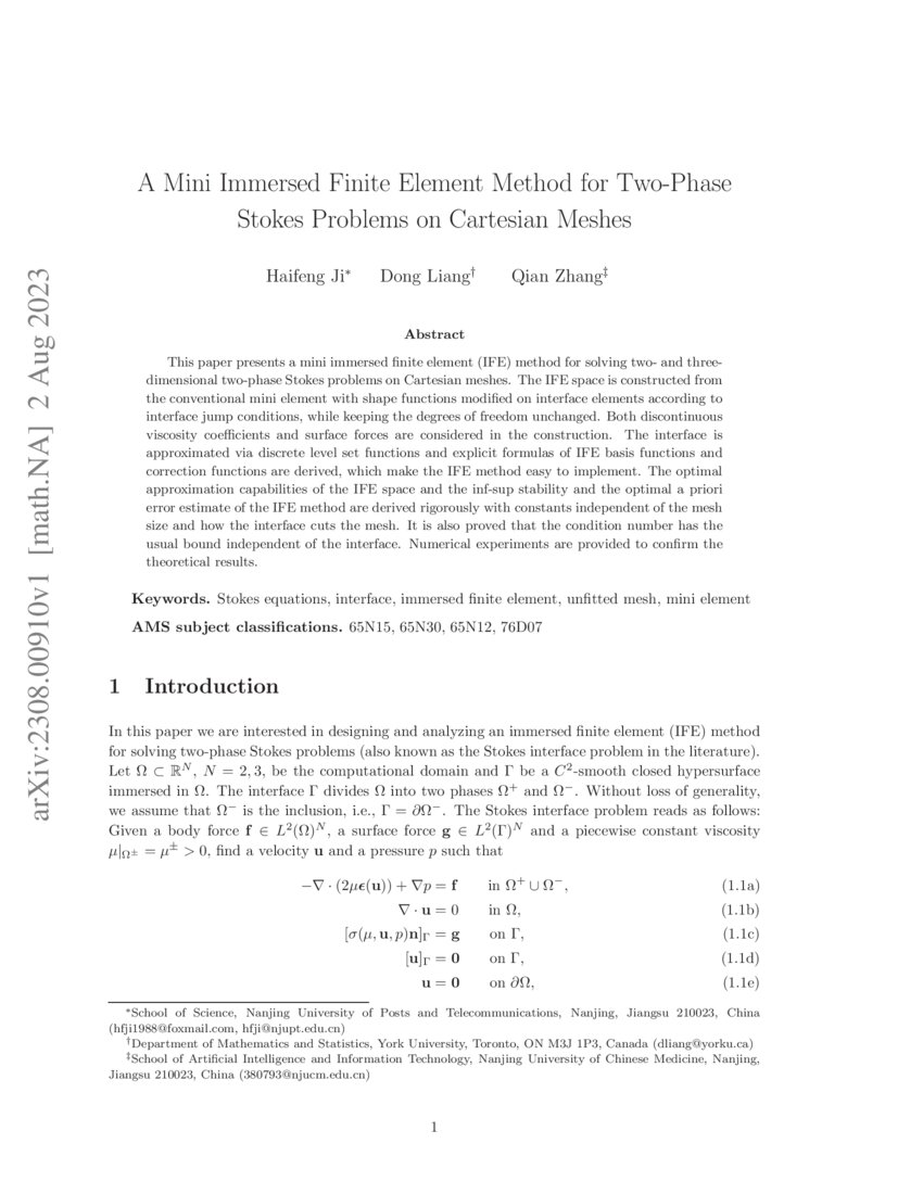 A Mini Immersed Finite Element Method For Two Phase Stokes Problems On