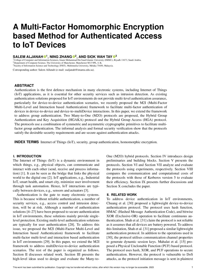 A Multi Factor Homomorphic Encryption Based Method For Authenticated
