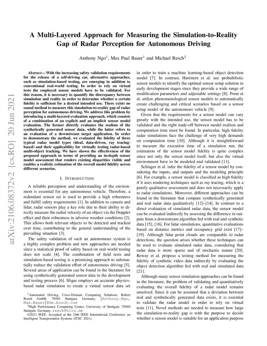 A Multi-Layered Approach for Measuring the Simulation-to-Reality Gap of ...