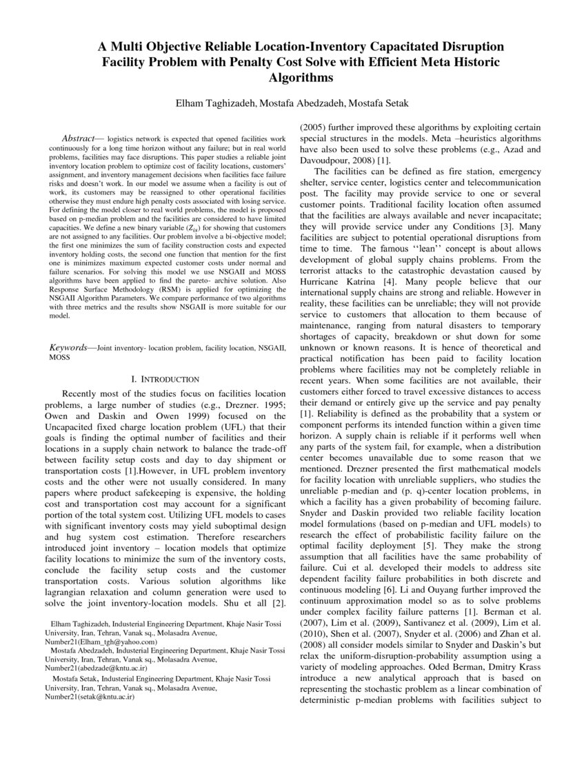 A Multi Objective Reliable Location Inventory Capacitated Disruption Facility Problem With
