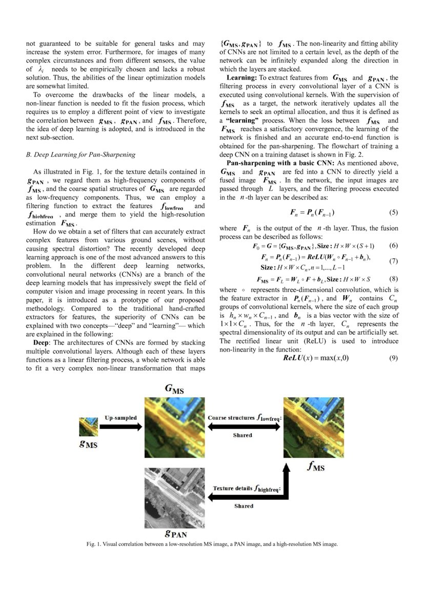 A Multi Scale And Multi Depth Convolutional Neural Network For Remote Sensing Imagery Pan