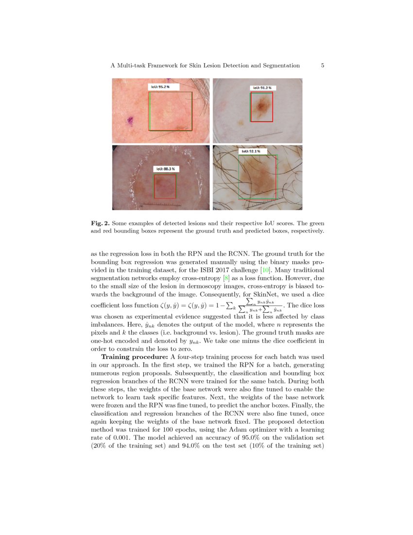 A Multi Task Framework For Skin Lesion Detection And Segmentation Deepai 3468
