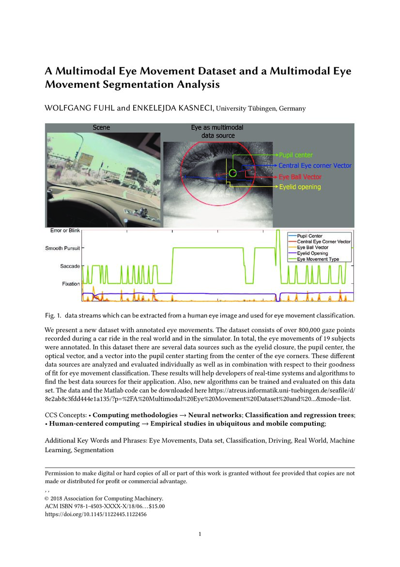 A Multimodal Eye Movement Dataset and a Multimodal Eye Movement ...
