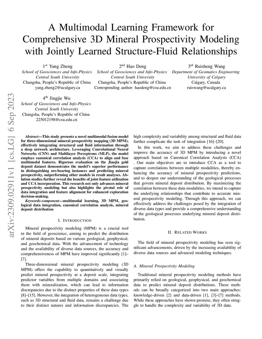 A Multimodal Learning Framework For Comprehensive 3d Mineral Prospectivity Modeling With Jointly