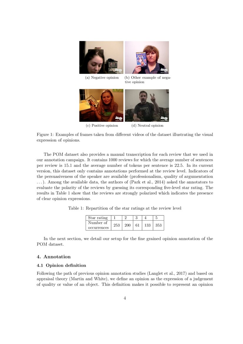 A Multimodal Movie Review Corpus For Fine Grained Opinion Mining Deepai