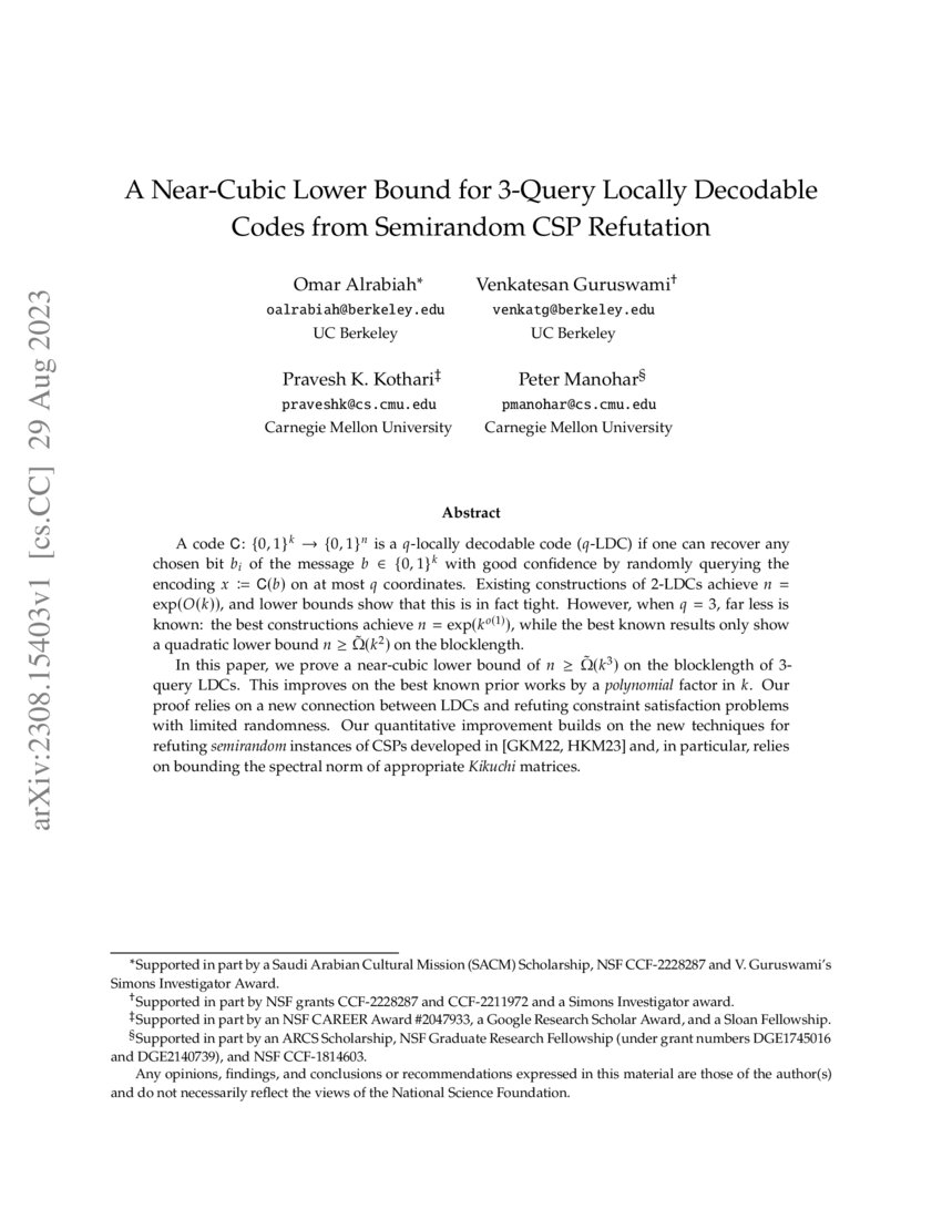 A Near-Cubic Lower Bound for 3-Query Locally Decodable Codes from ...