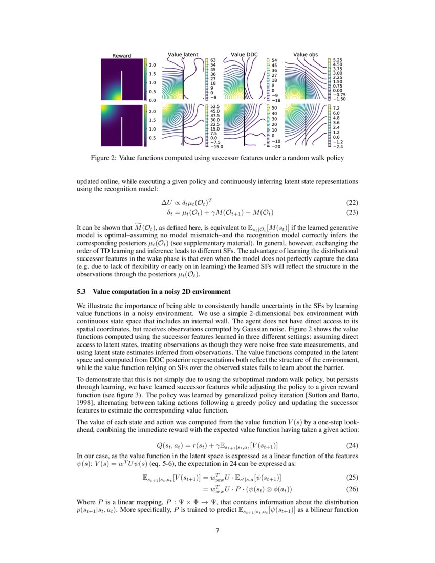 A neurally plausible model learns successor representations in partially observable environments ...