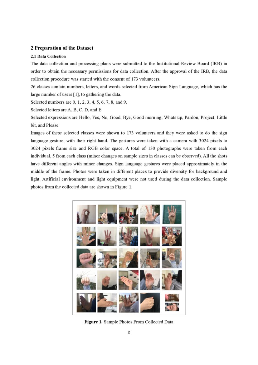 A New 27 Class Sign Language Dataset Collected from 173 Individuals ...