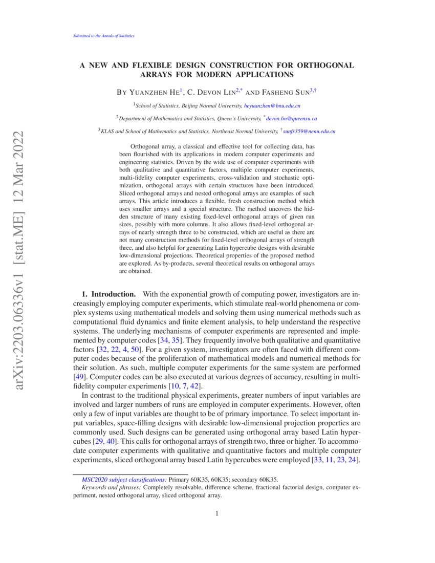 A New And Flexible Design Construction For Orthogonal Arrays For Modern
