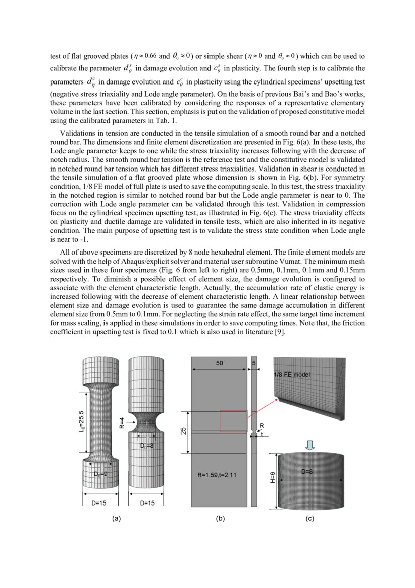 A new elastoplastic-damage model with the correction of stress ...