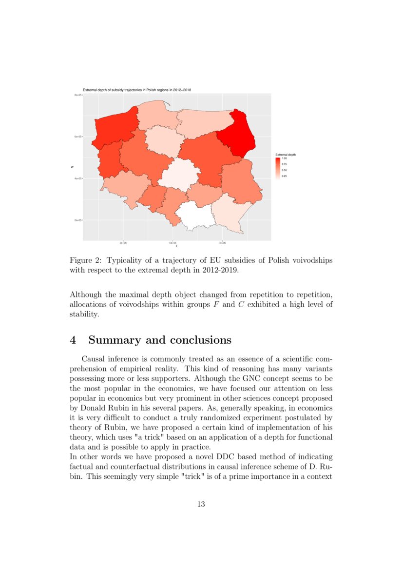 A New Proposal Of Applications Of Statistical Depth Functions In Causal