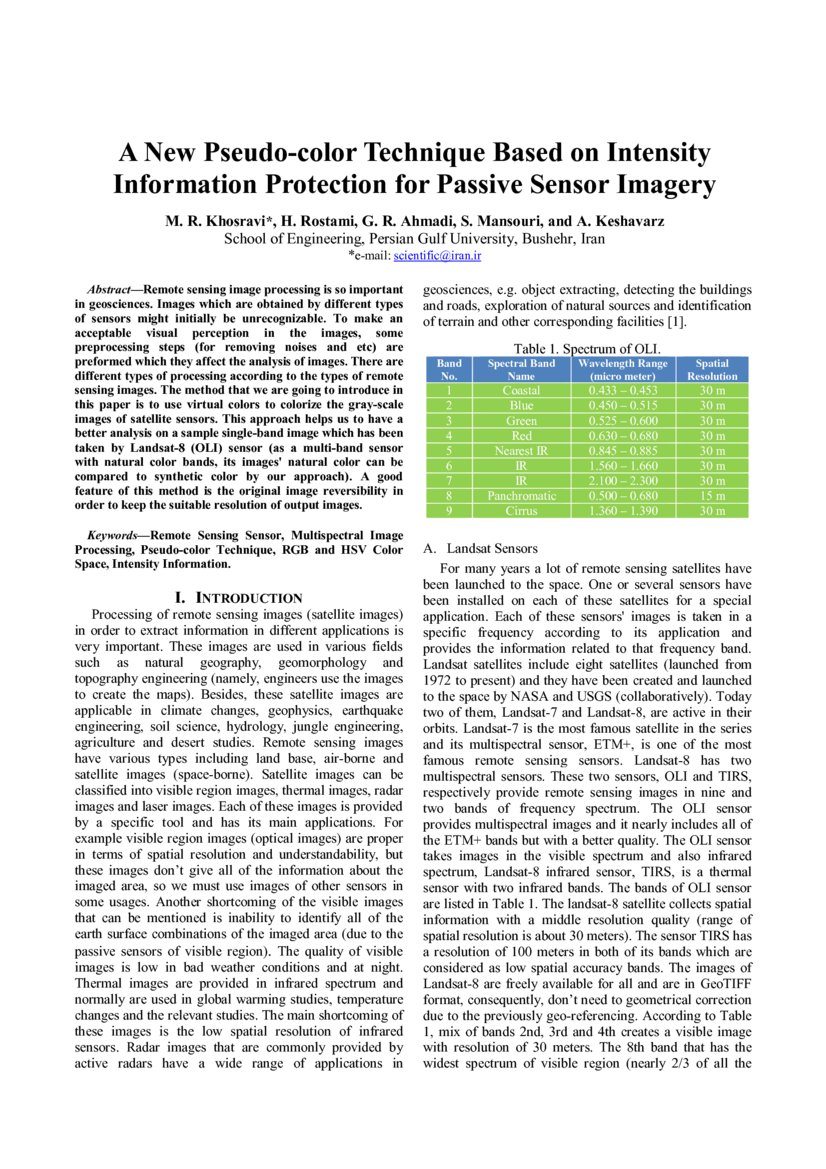 A New Pseudo-color Technique Based on Intensity Information Protection ...