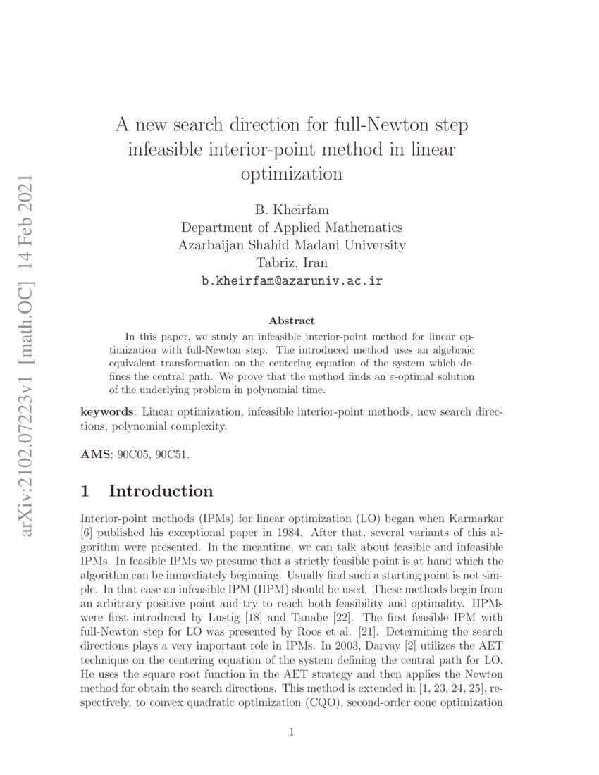 A new search direction for full-Newton step infeasible interior-point ...