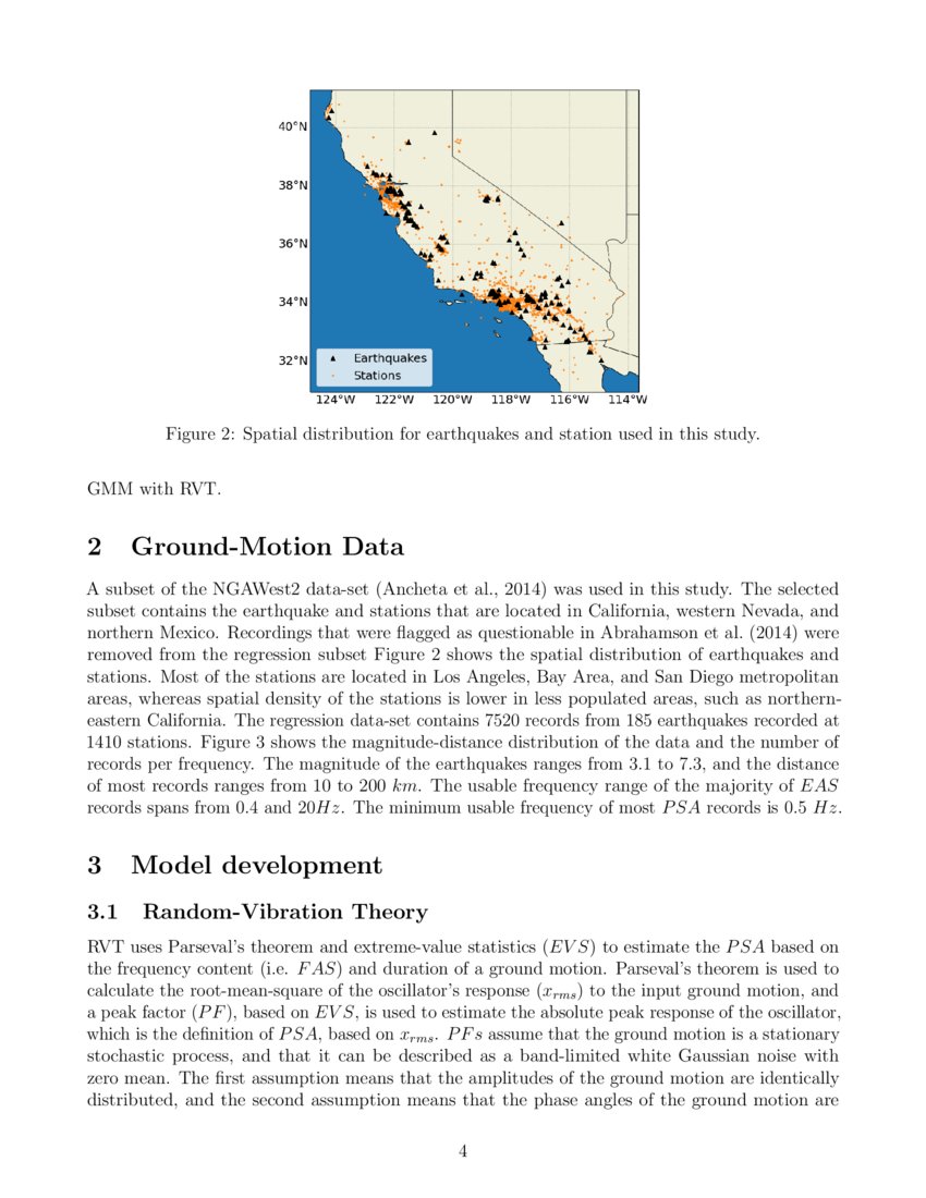 A Non-ergodic Spectral Acceleration Ground Motion Model for California ...