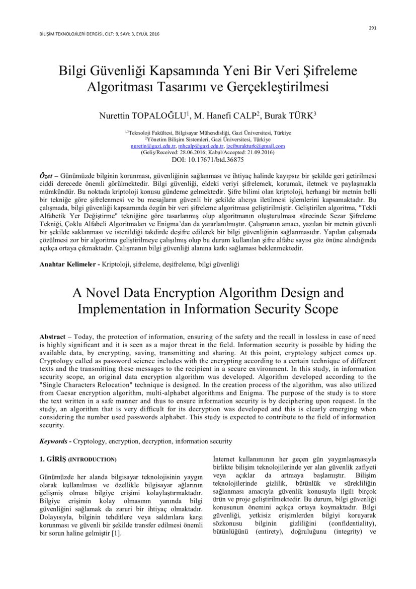 A Novel Data Encryption Algorithm Design And Implementation In