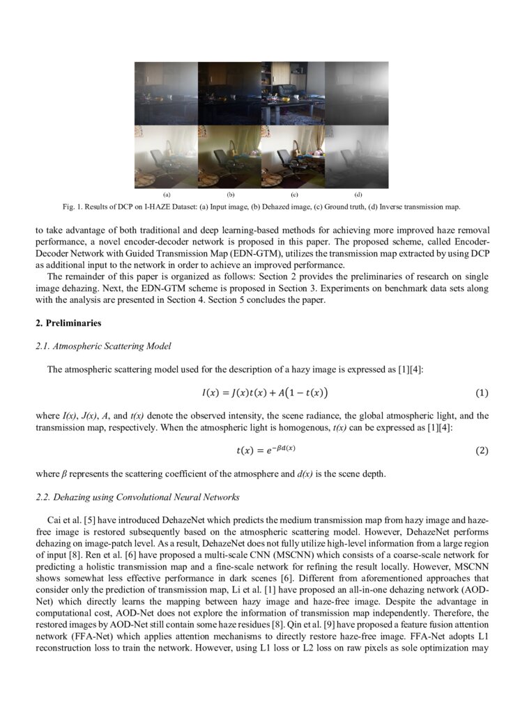 A Novel Encoder-Decoder Network with Guided Transmission Map for Single Image Dehazing | DeepAI