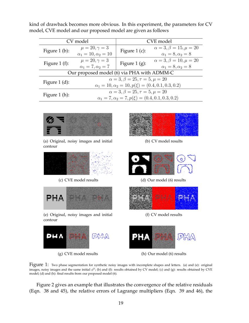 A Novel Euler S Elastica Based Segmentation Approach For Noisy Images Via Using The Progressive