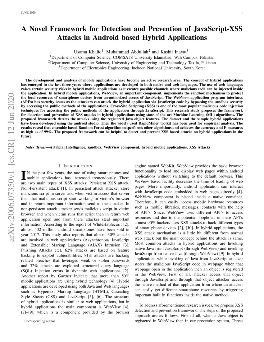Exploiting Ml Algorithms For Efficient Detection And Prevention Of 4036