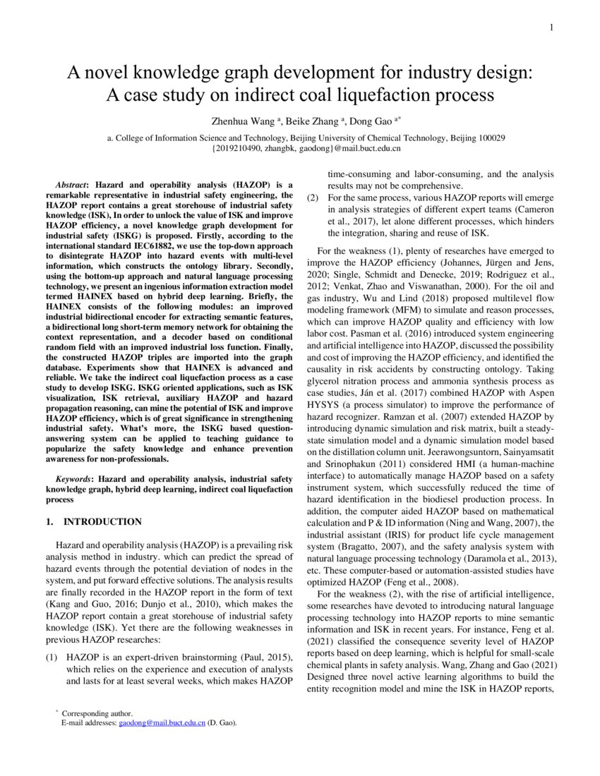 A novel knowledge graph development for industry design: A case study ...