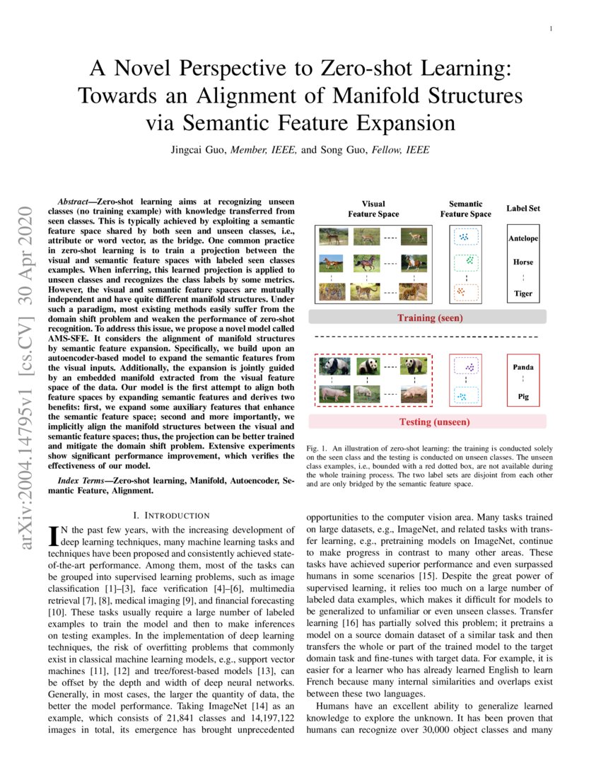 A Novel Perspective to Zero-shot Learning: Towards an Alignment of Manifold Structures via ...